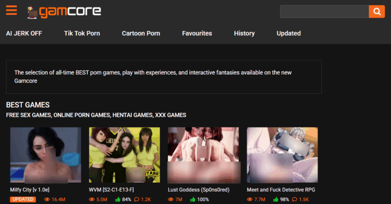 Adult Gaming 101: Why Gamcore Has Been the Go-To Porn Game Site Since 2008 | Porn Dude - Blog